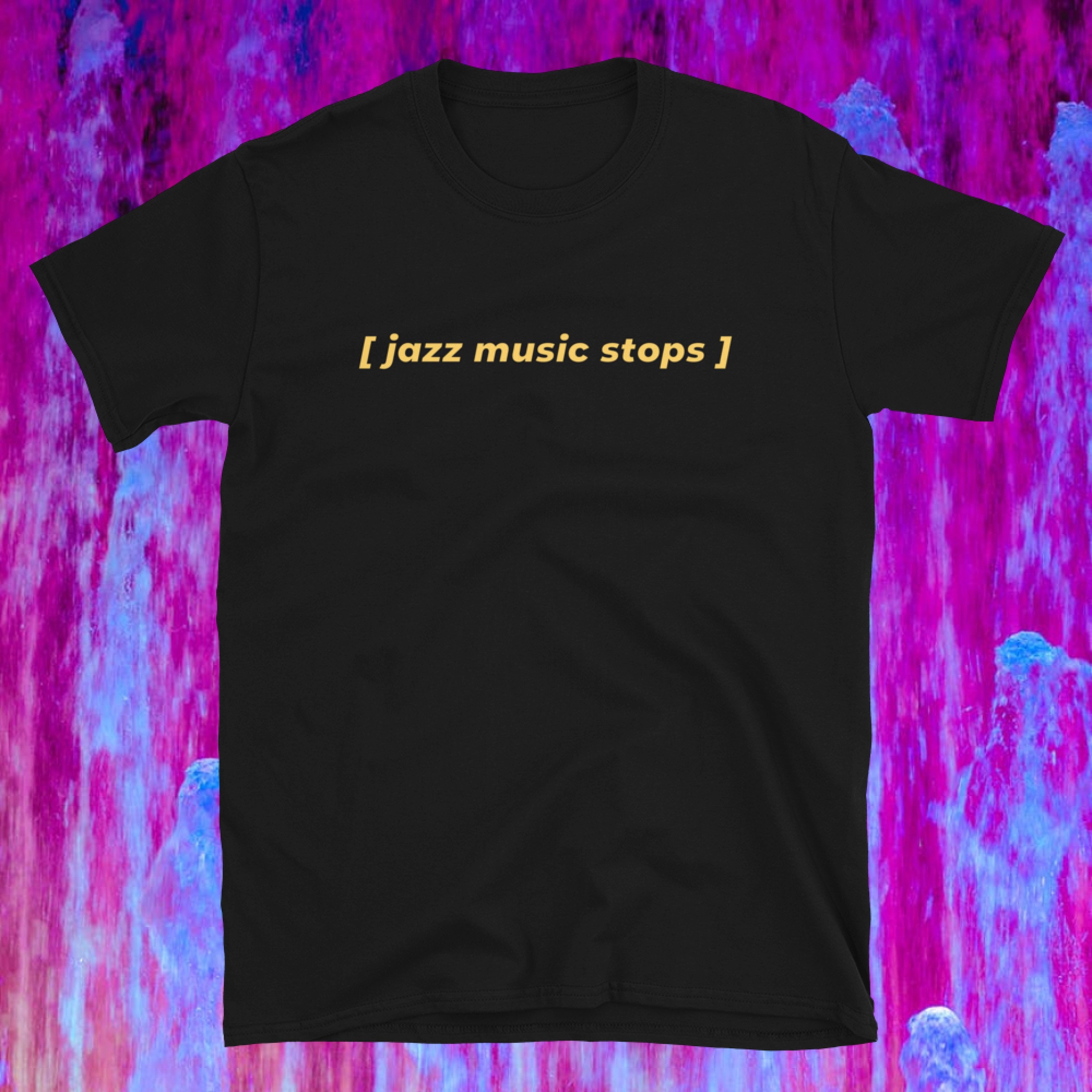Jazz Music Stops ORIGINAL Subtitle Meme Black T-shirt - Reaction Image ...