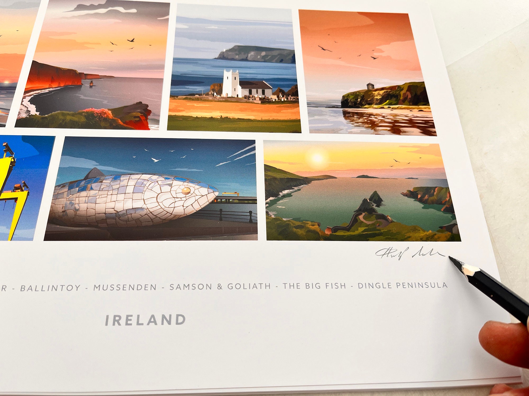 Irish Landmarks Collection Art Prints - Ireland Travel Posters ...