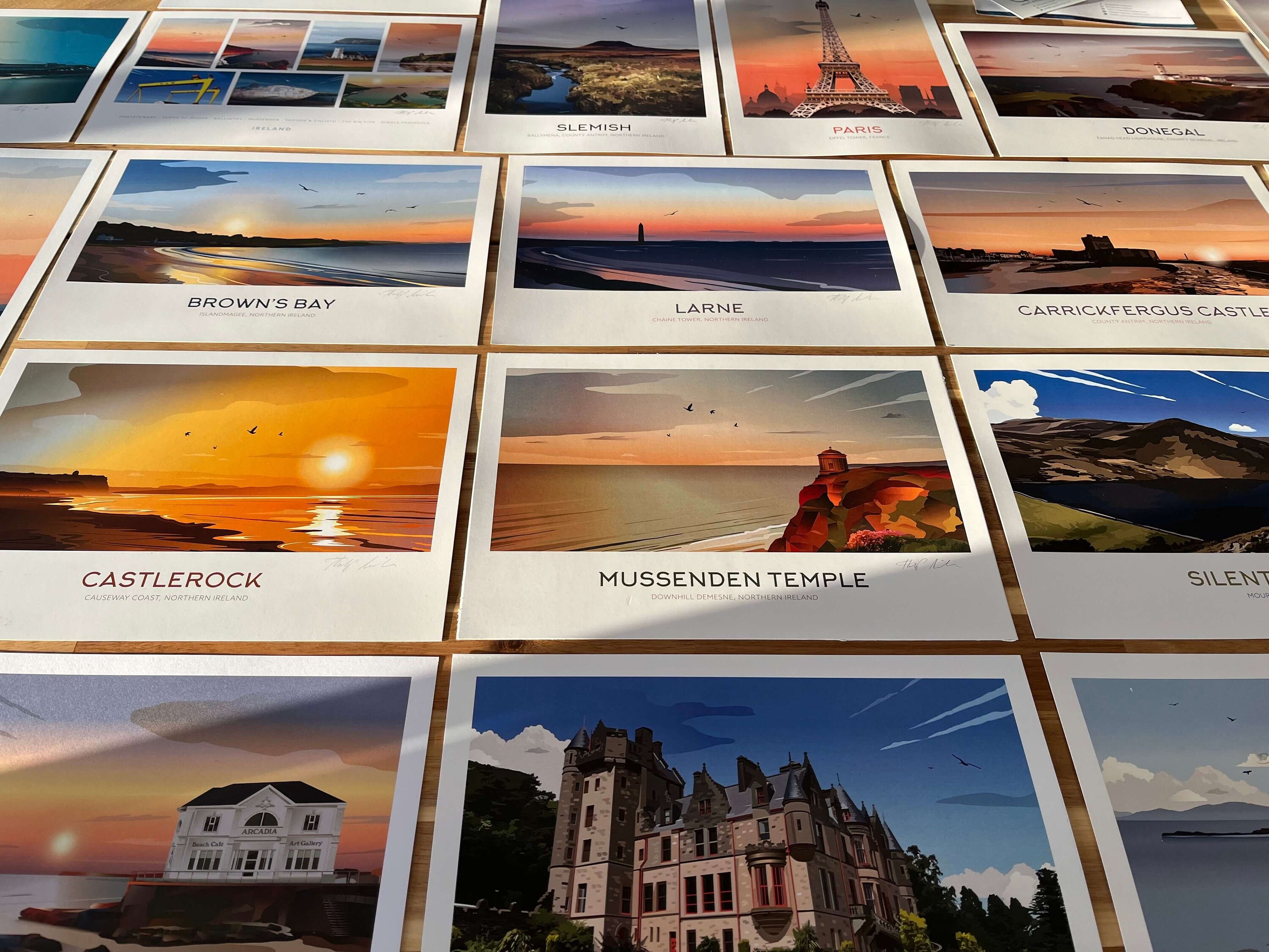 Portrush Art Print Travel Poster Northern Ireland Ireland - Etsy