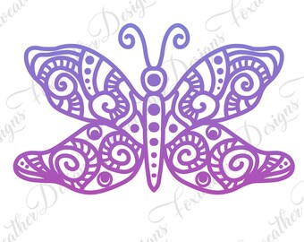 Butterfly SVG Plotterdatei - Butterfly Silhouette - Schmetterling ...
