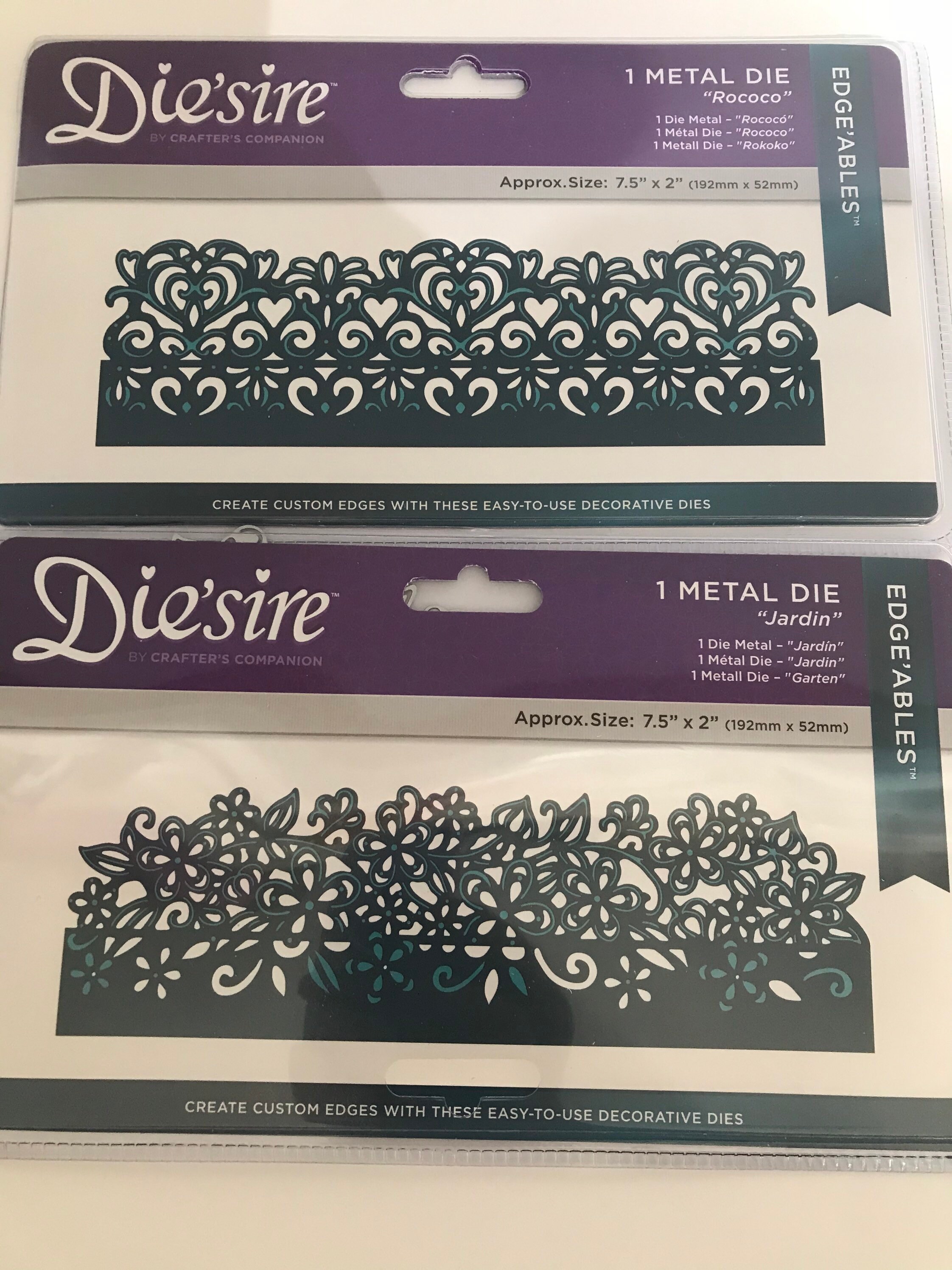 Crafters Companion Edgeable 4 Dies - Etsy