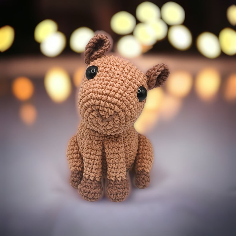 Magical Capybara Amigurumi Pattern Hogwarts Scarf and Hat in English - Capybara Griffyndor and ...