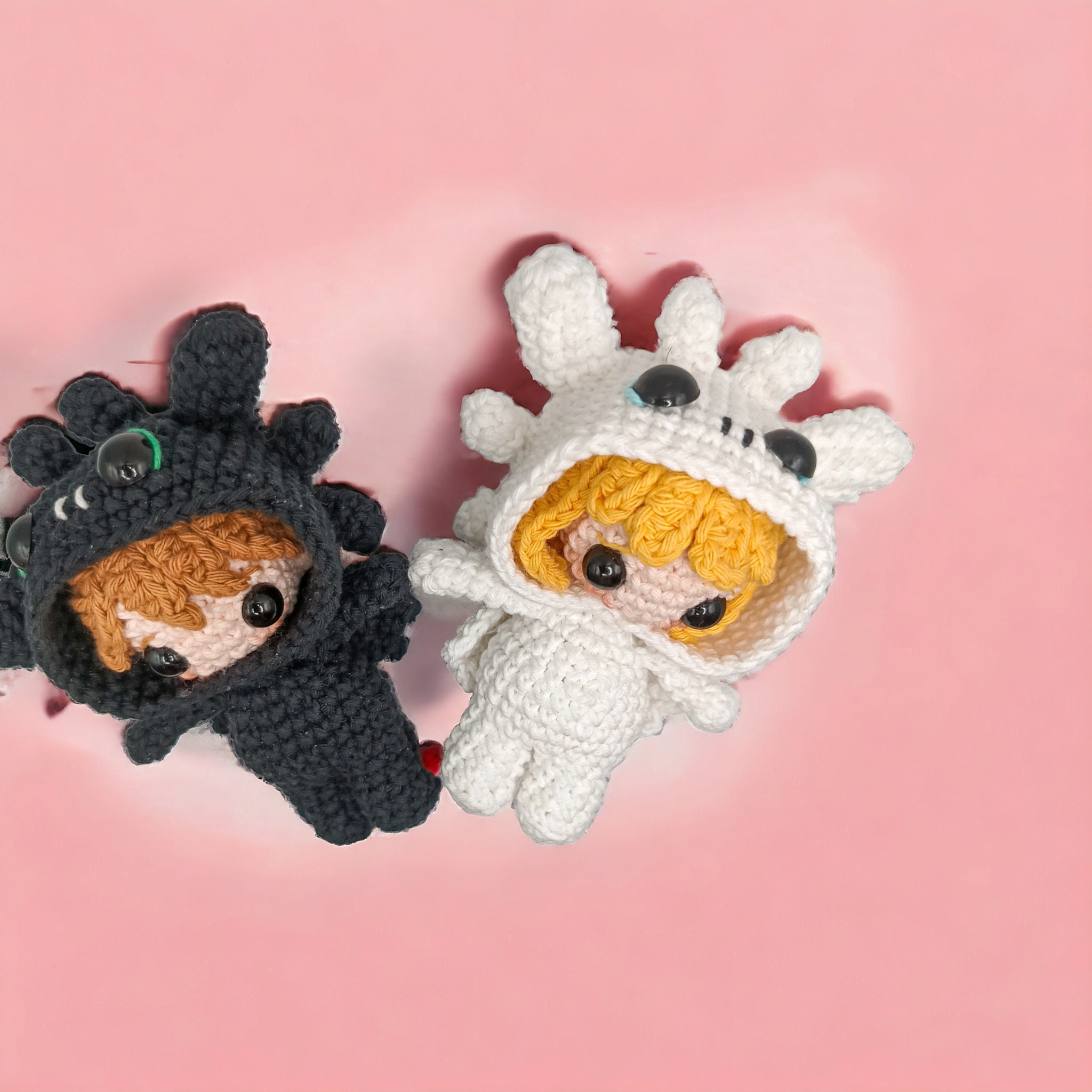 Toothless and Light Fury Amigurumi Pattern How to Train Your Dragon ...