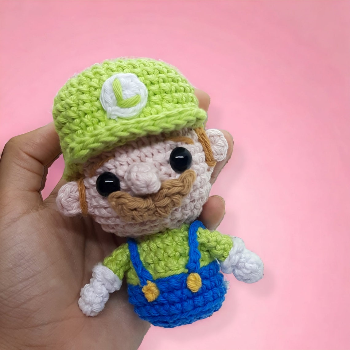 AMIGURUMI PATTERN Luigi and Mario Bros Pattern Keychain Size Amigurumi ...