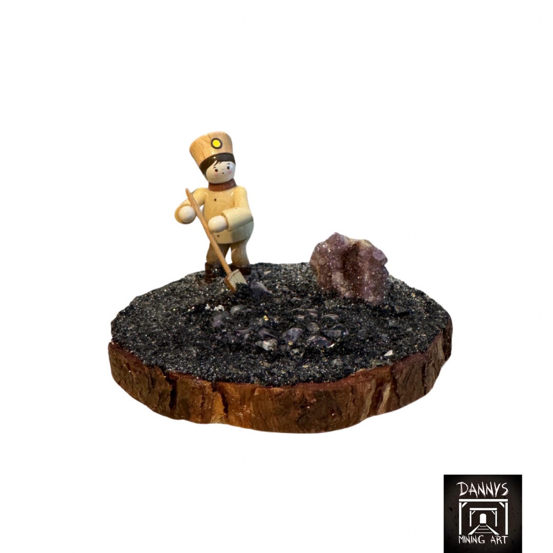 Miniature Mining Decoration Folk Art - Etsy