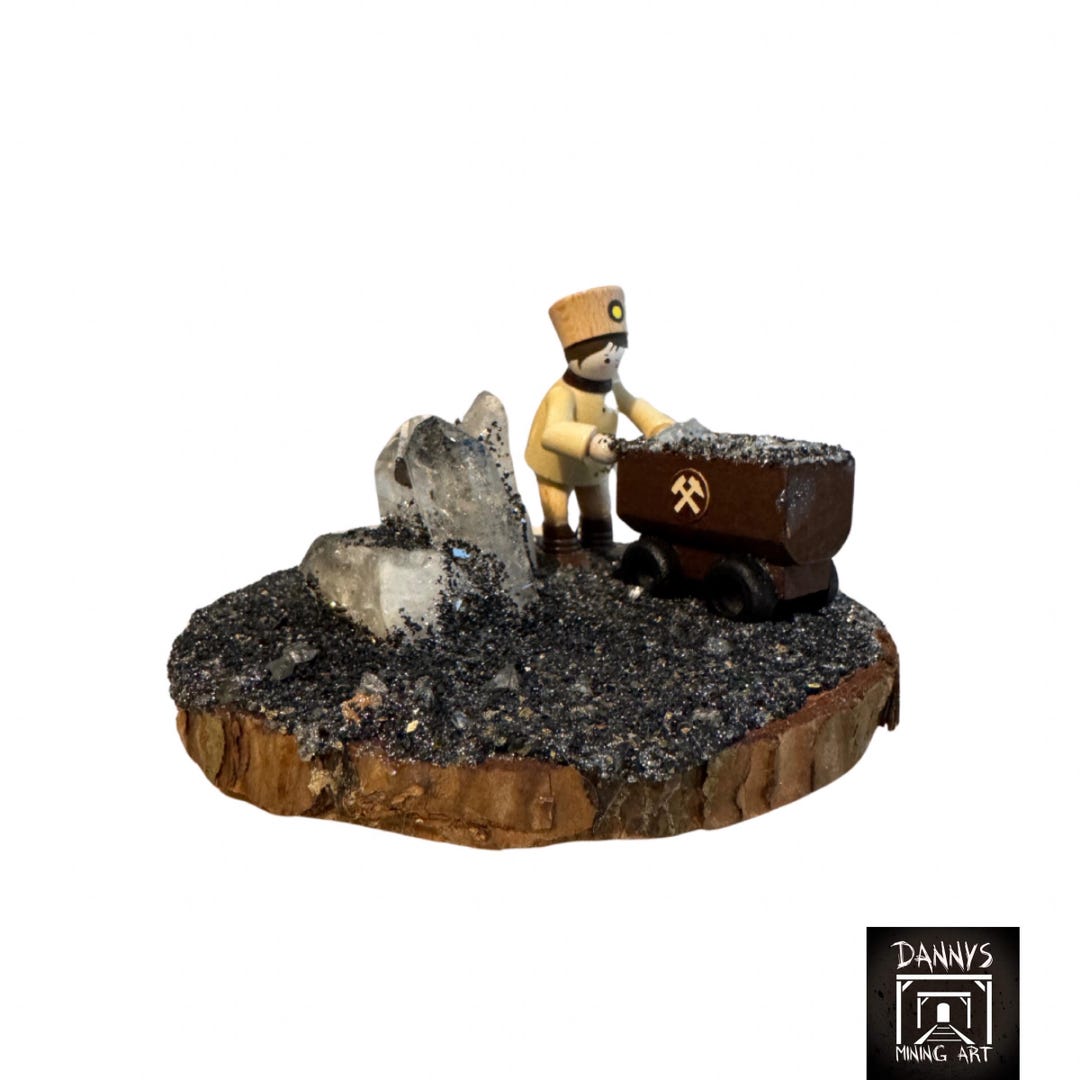 Miniature Mining Decoration Folk Art - Etsy