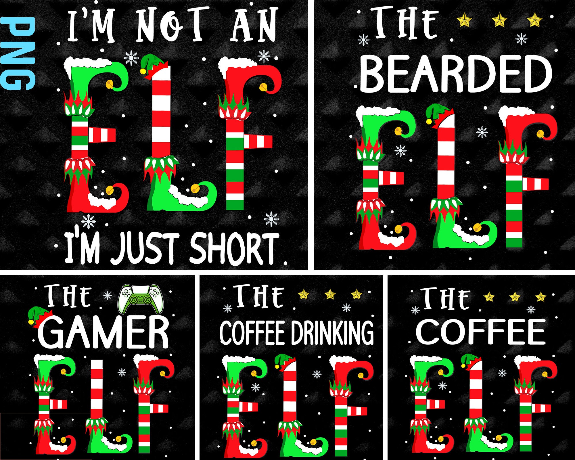 Family Christmas Elf Png , I'm Not an Elf Christmas the GAMER Elf Png ...