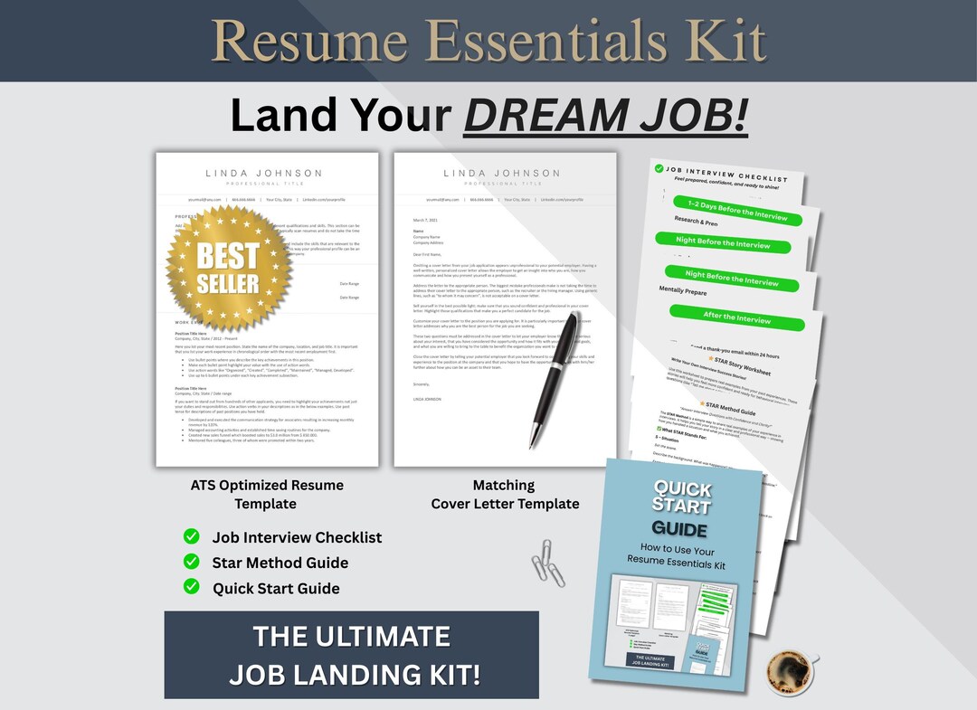 ATS Friendly Resume With Matching Cover Letter - A Complete Resume ...