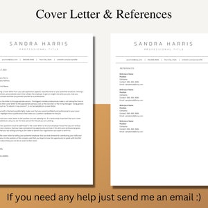 ATS Friendly Resume Template, Google Docs, Word and Mac Pages Resume ...