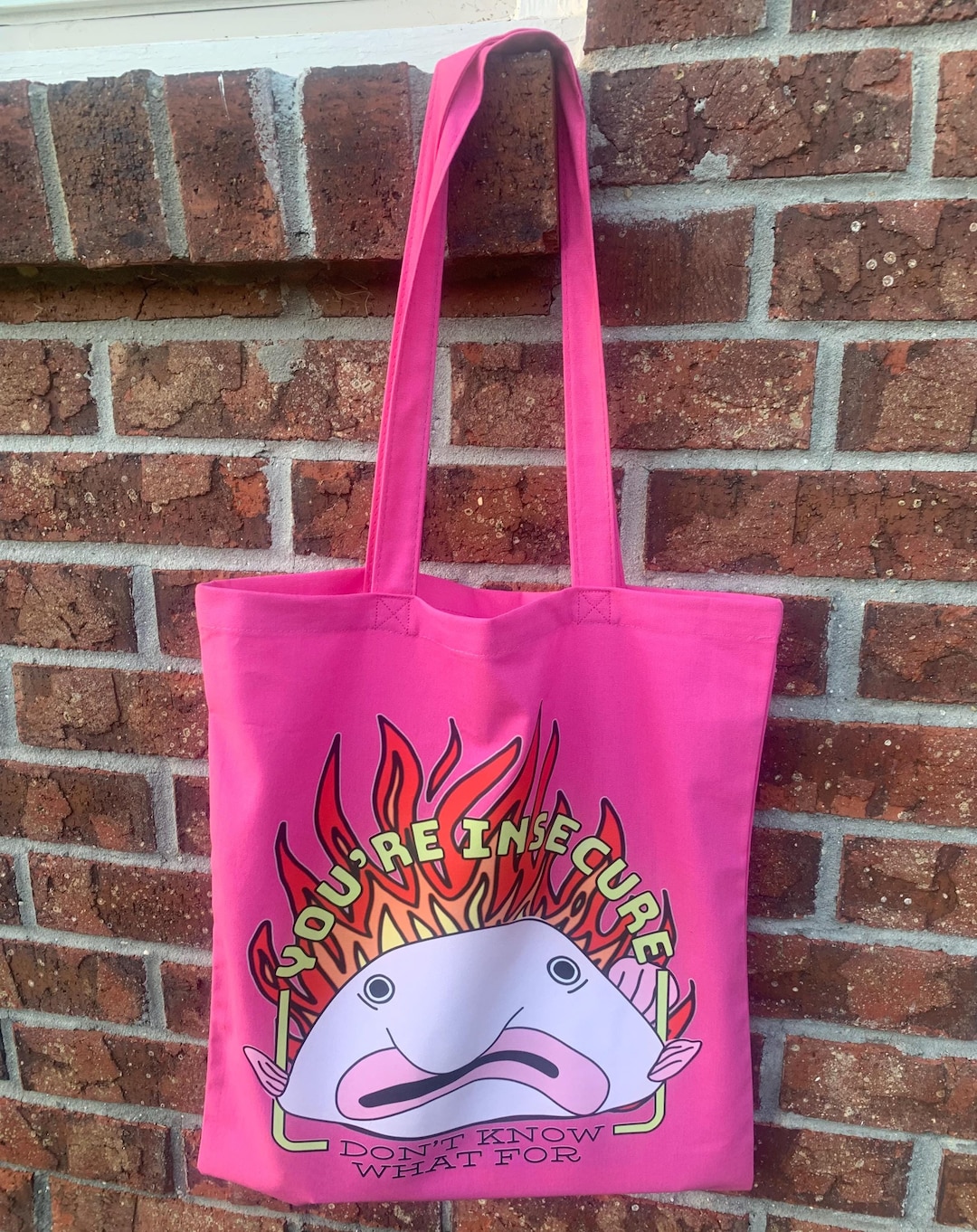 You're Insecure Don't Know What for Ugly Blobfish Tote Bag / Cute Funny ...