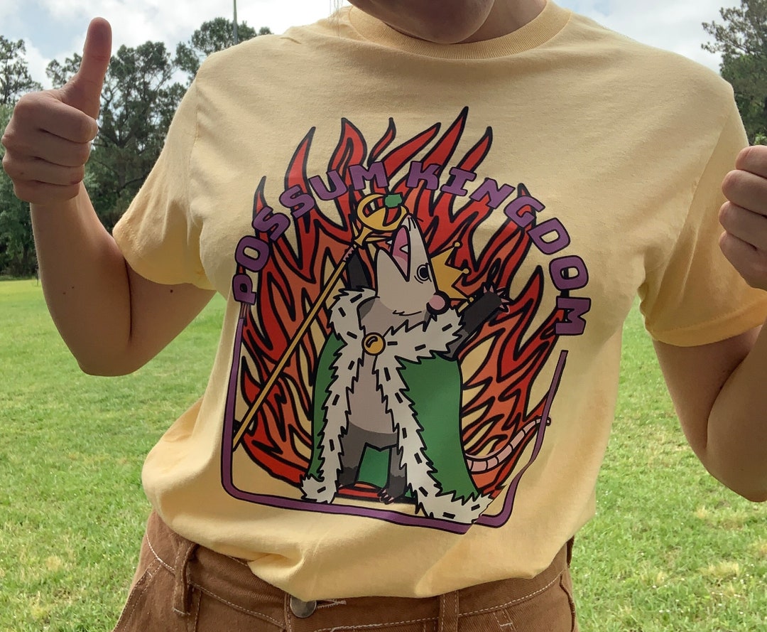 Possum Kingdom T Shirt / Cute Funny King Opossum Lover Toadies Song ...