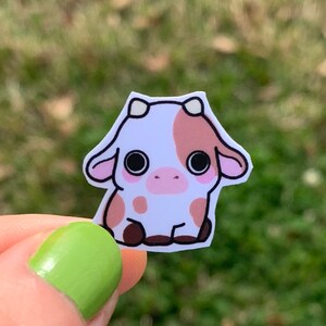 10 Pack Woebegone Animal Mini Sticker Flakes / Cute Funny Frog Cow ...