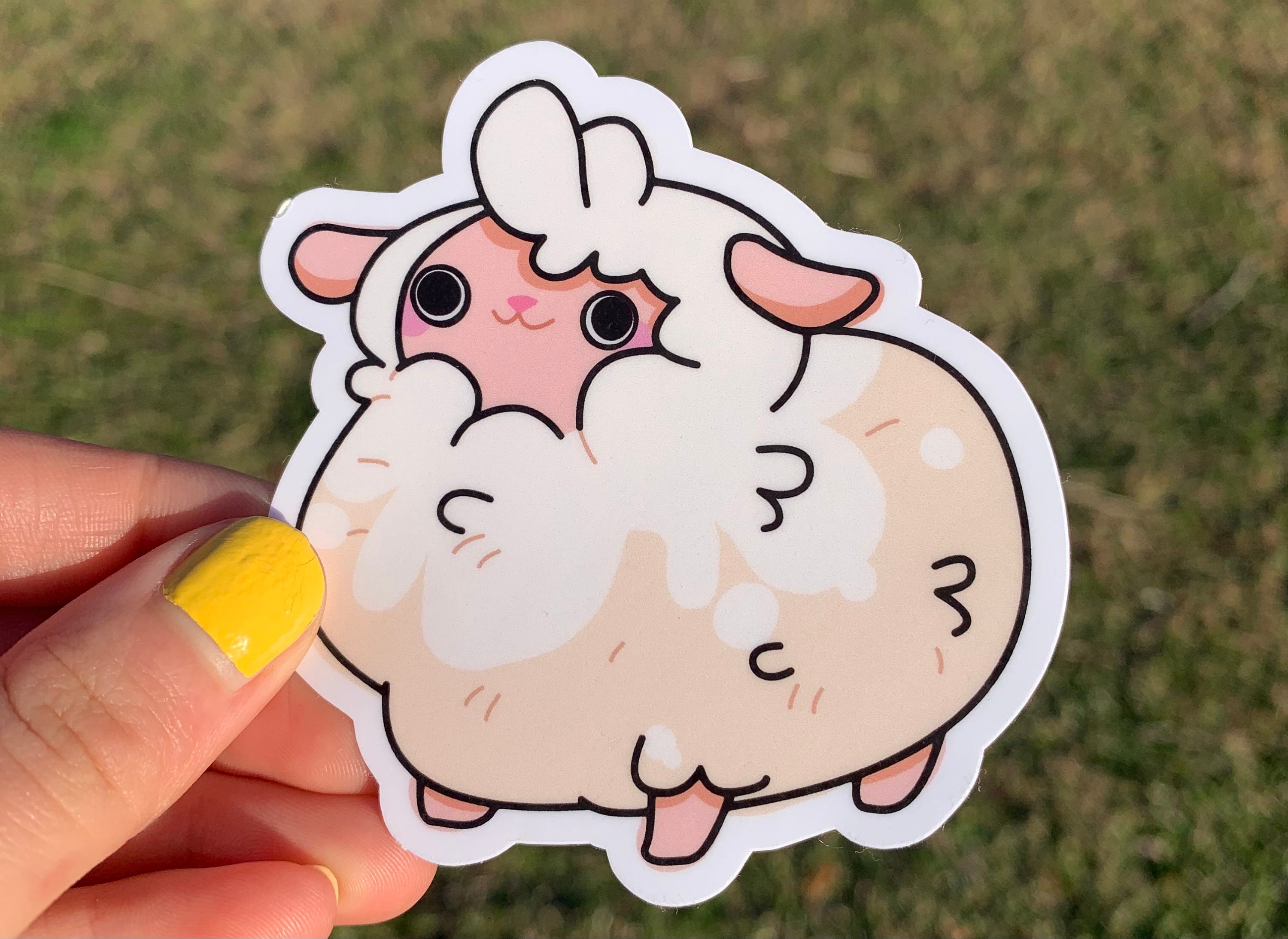Cute Sheep Sticker / Spring Sticker for Easter Basket Gift / - Etsy