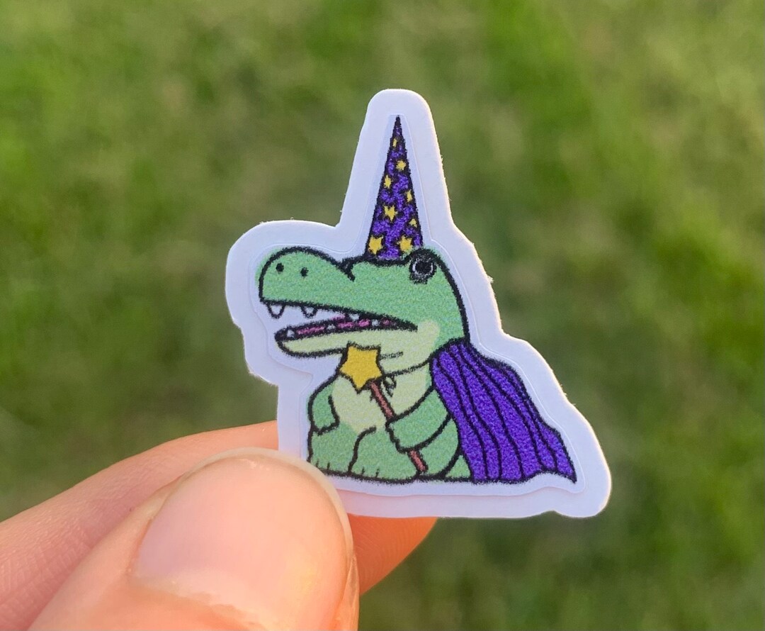 10 Pack Wizard Alligator Mini Sticker Flakes / Cute Funny Weird Unique ...