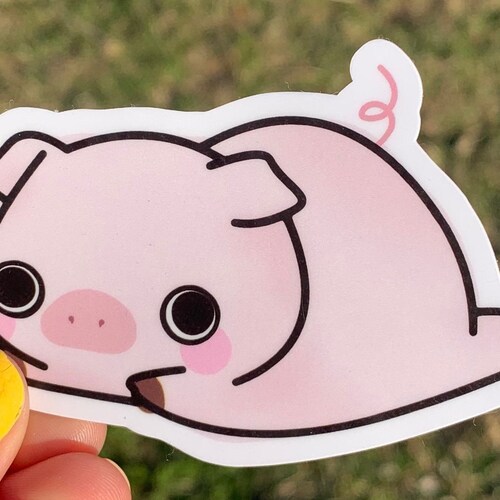 Flying Pig Sticker / Cute Funny Kawaii Spring Stickers / - Etsy