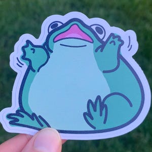 2 Pack Frog and Opossum Woebegone Goods Stickers / Cute Funny Raging ...