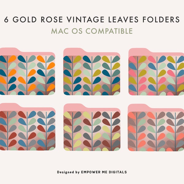 Rose Gold Desktop Icons - Etsy