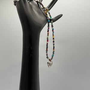 Karen Hill Tribe 97% Sterling Silver BOHO UNISEX Distressed Heart Charm ...