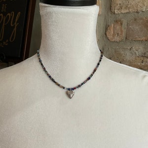 Karen Hill Tribe 97% Sterling Silver BOHO UNISEX Distressed Heart Charm ...