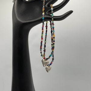 Karen Hill Tribe 97% Sterling Silver BOHO UNISEX Distressed Heart Charm ...