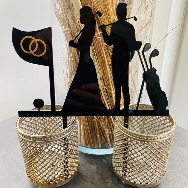 Golf Wedding Cake Topper - Etsy