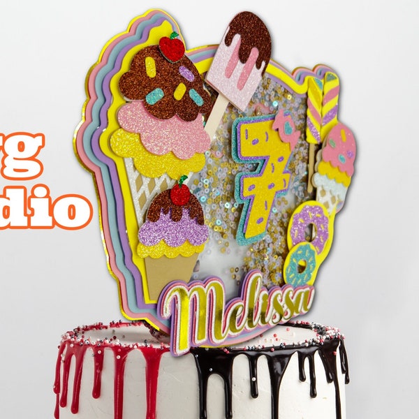 Shaker Cake Topper - Etsy