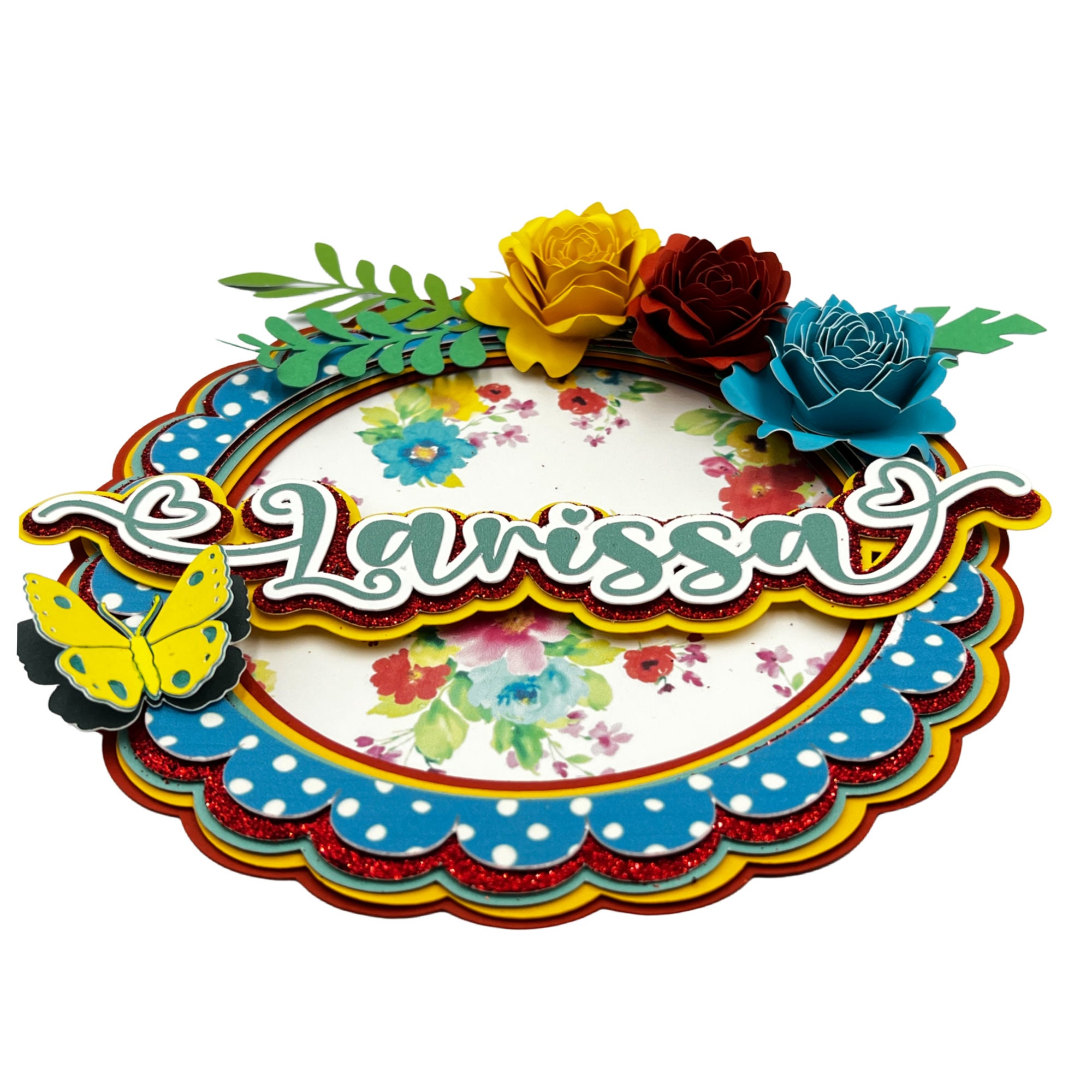 Cake Topper Layered Svg Pdf and Studio. - Etsy