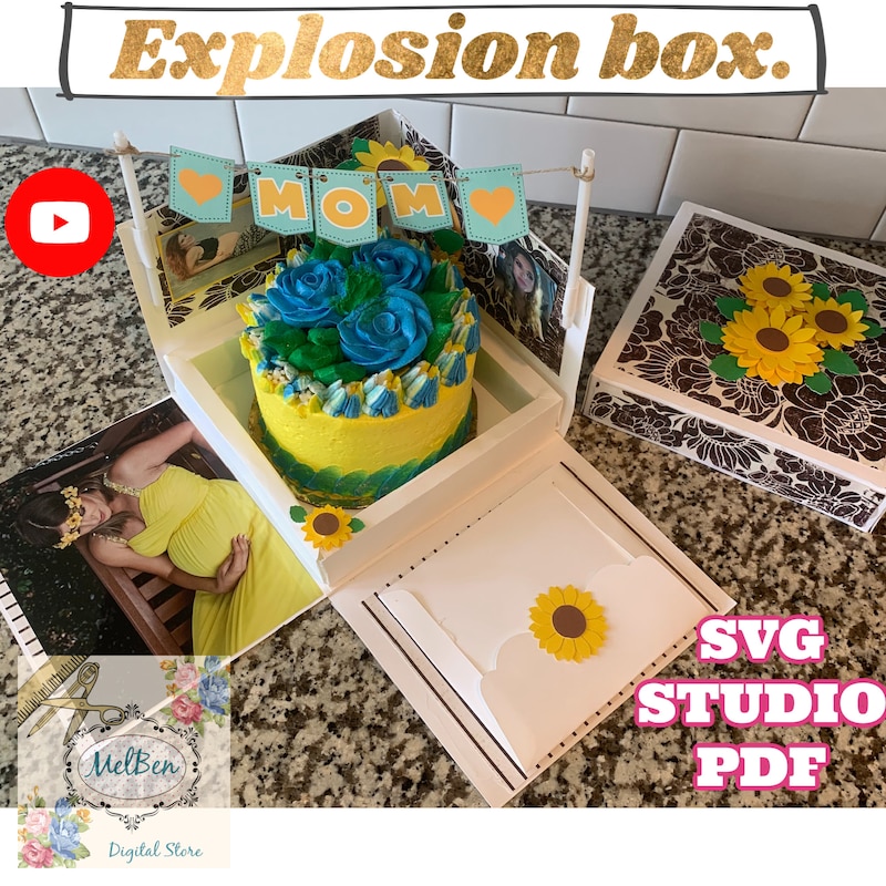Exploding Box Svg - Etsy