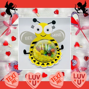 Bee Mine Shaker Candy Ornament: SVG & Studio Files, Perfect for ...