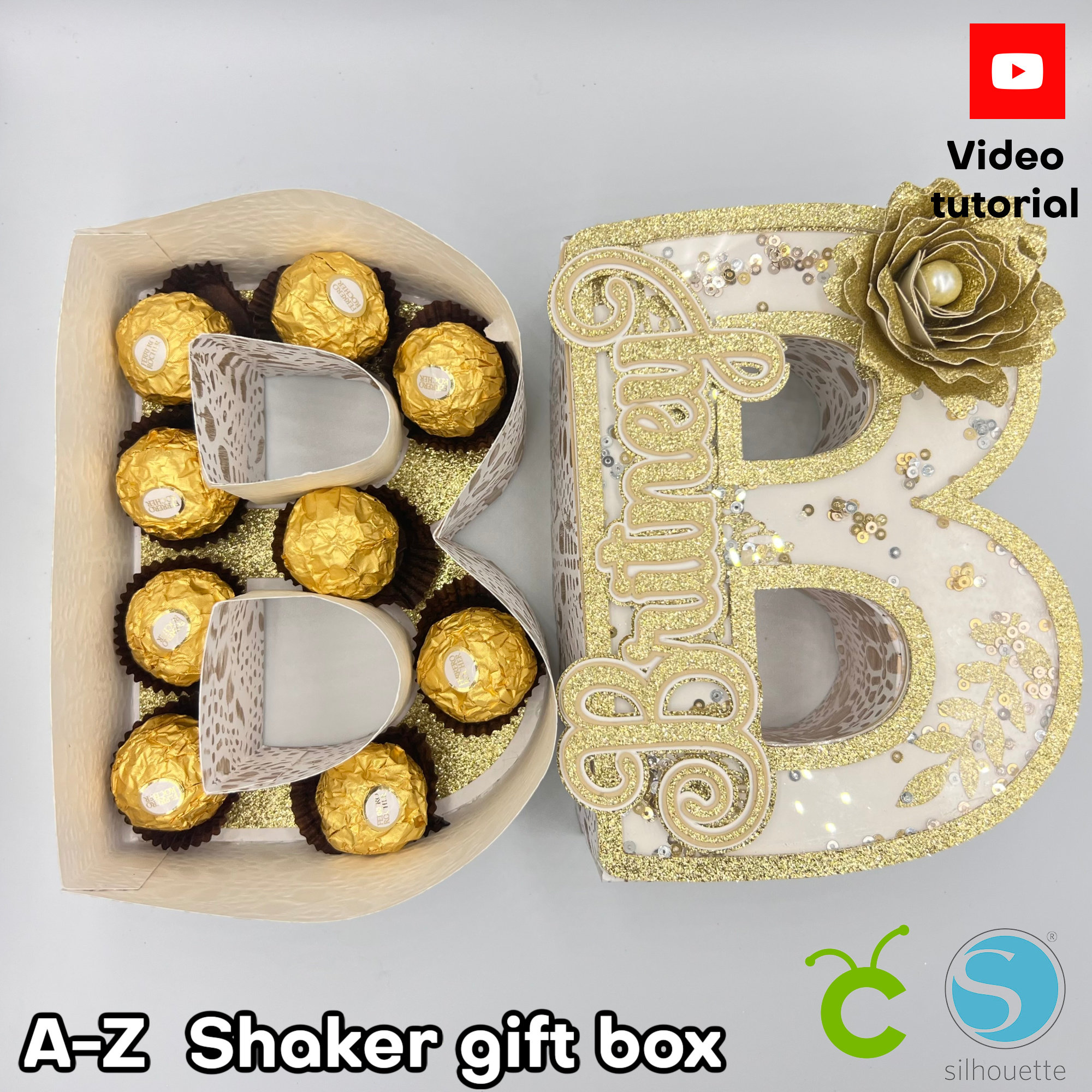 3D Alphabet SHAKER Box Svg and Studio Including Decoration. - Etsy ...