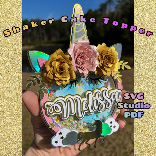 Boho Shaker Cake Topper Svg Studio and Pdf. Great for Cricut | Etsy