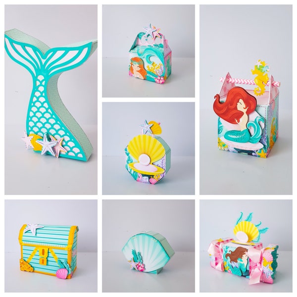Mermaid Favor Box - Etsy