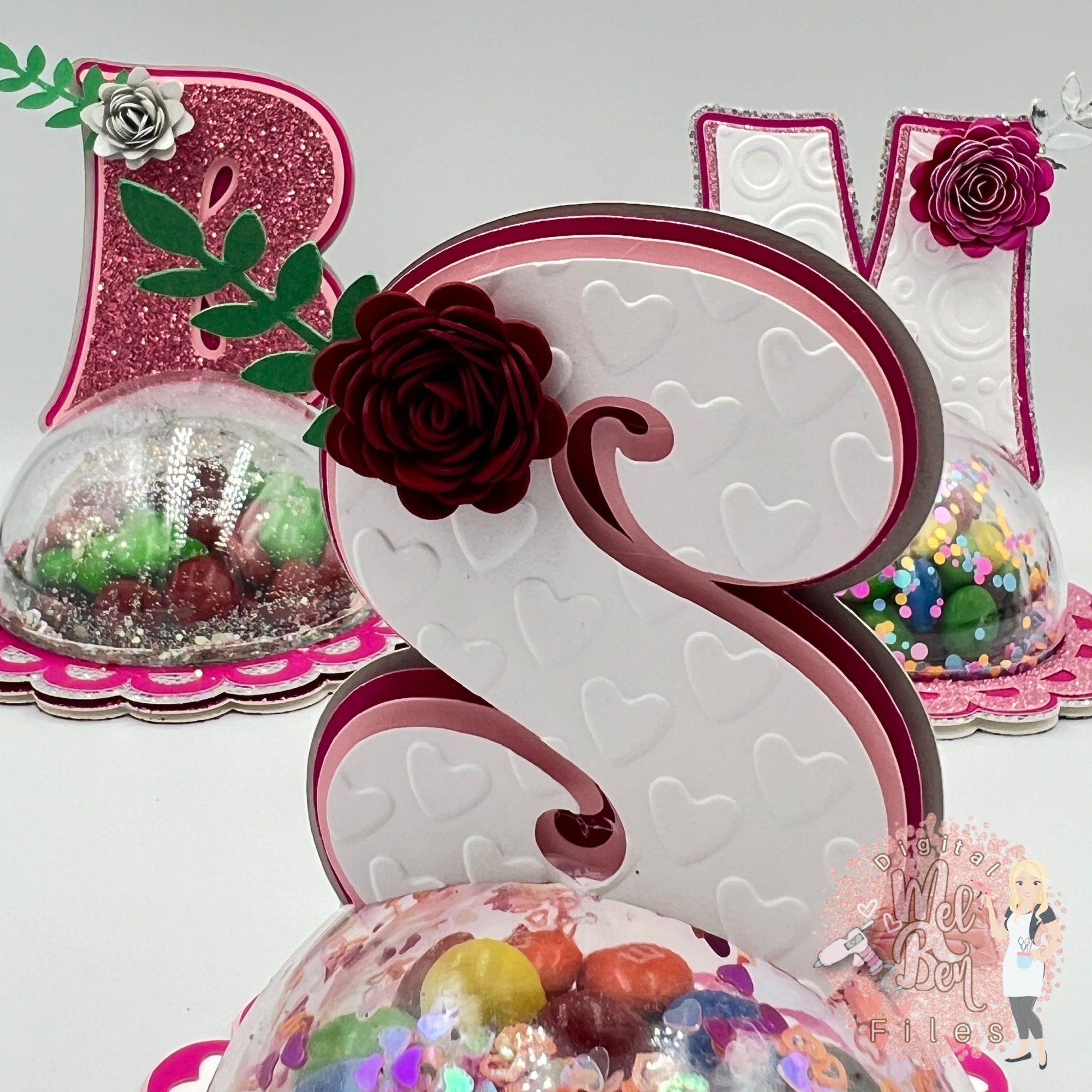 Shaker Alphabet Candy Ornament, Digital File SVG and Studio With ...