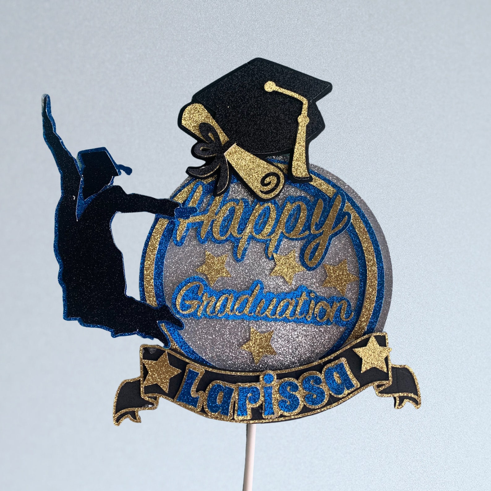 Happy Graduation Cake Topper SVG Studio and PDF - Etsy