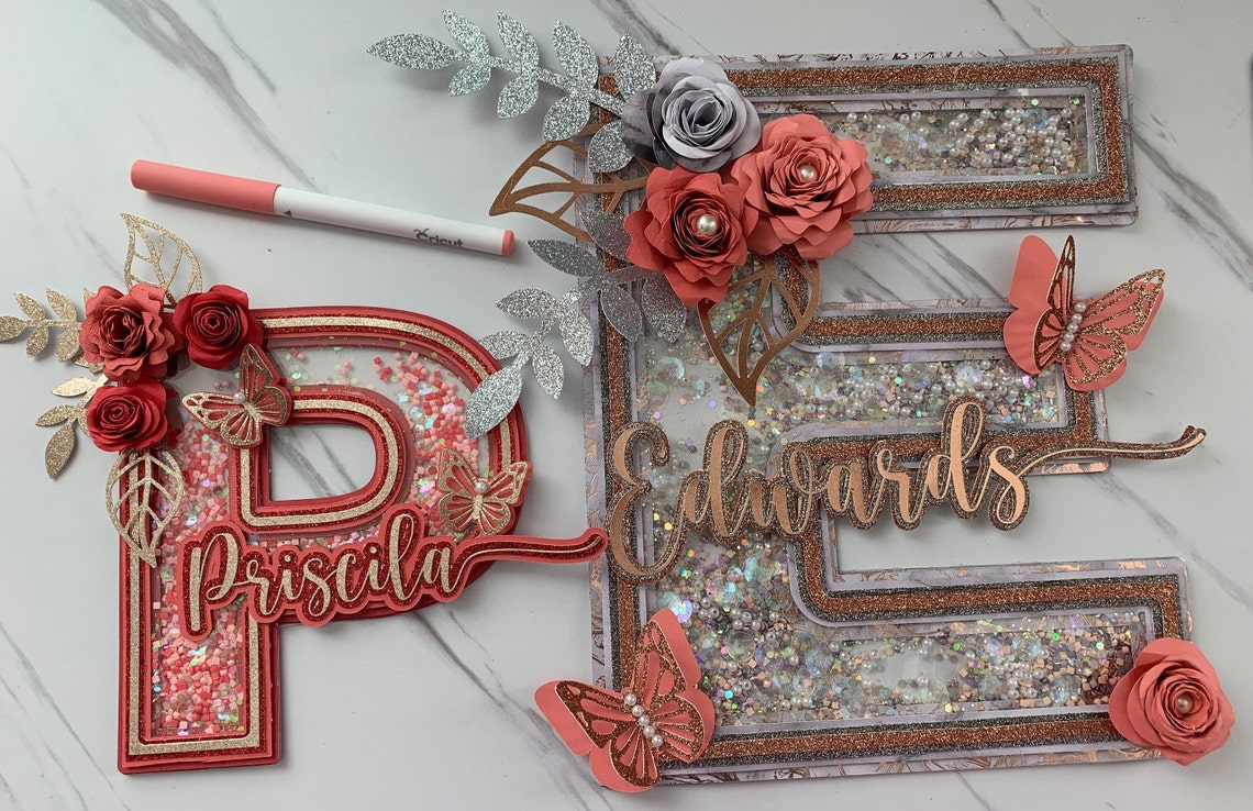 Alphabet Letters Shaker Cricut Silhouette and Print and Cut. - Etsy UK