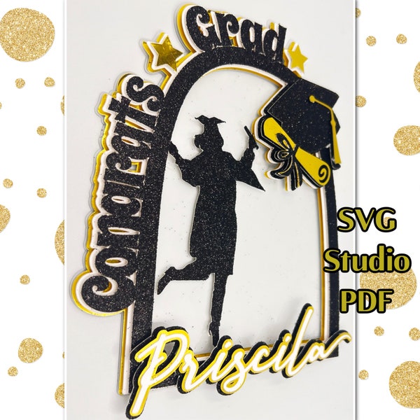 Graduation Cake Topper - Etsy