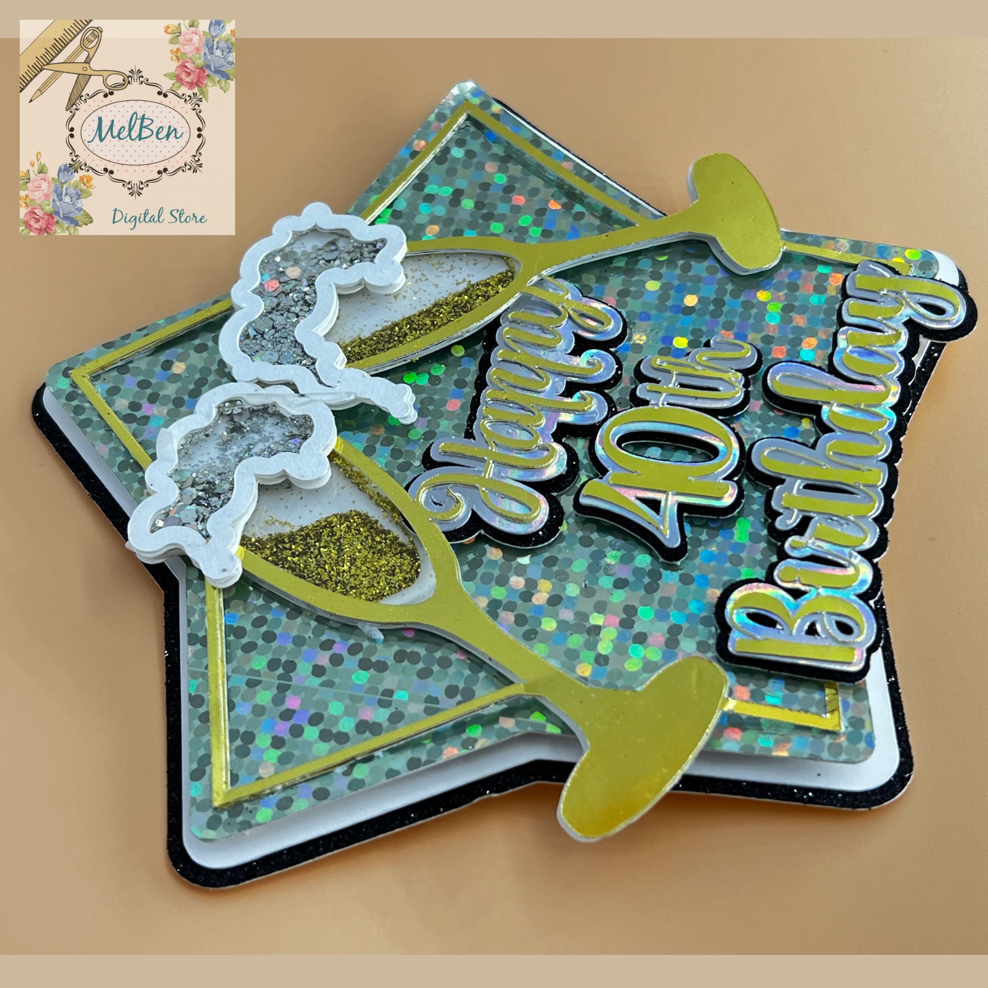 Shaker Cake Topper SVG Pdf and Studio. Great for Cricut - Etsy