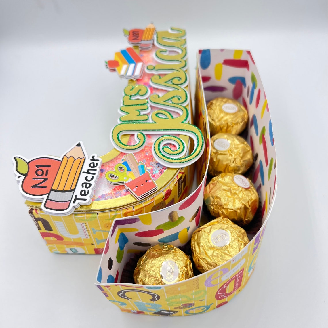 Gift for Teacher. Whole Alphabet SHAKER Box Svg and Studio Including ...