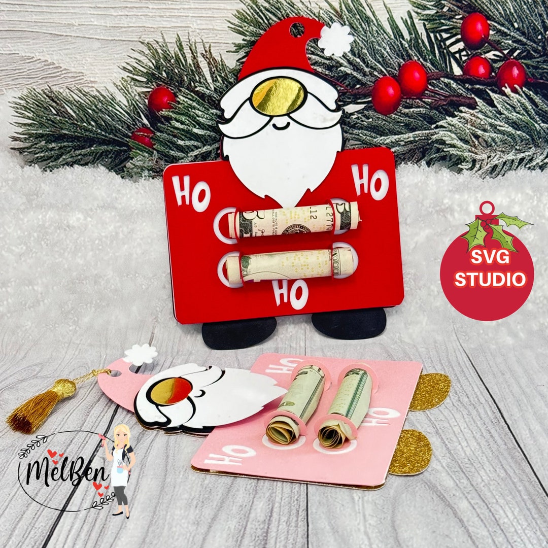 Santa Gnome Money Holder SVG Digital File for Cricut Silhouette ...