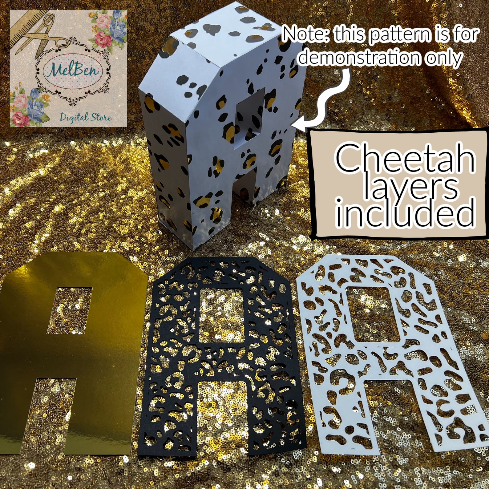 3D Letter A to Z layers Included Digital Cut SVG and Studio - Etsy