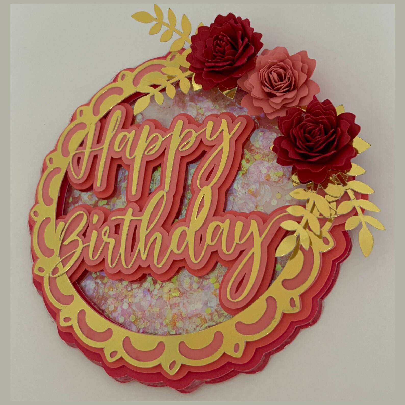 Shaker Cake Topper SVG Pdf and Studio. Included Decoration. | Etsy