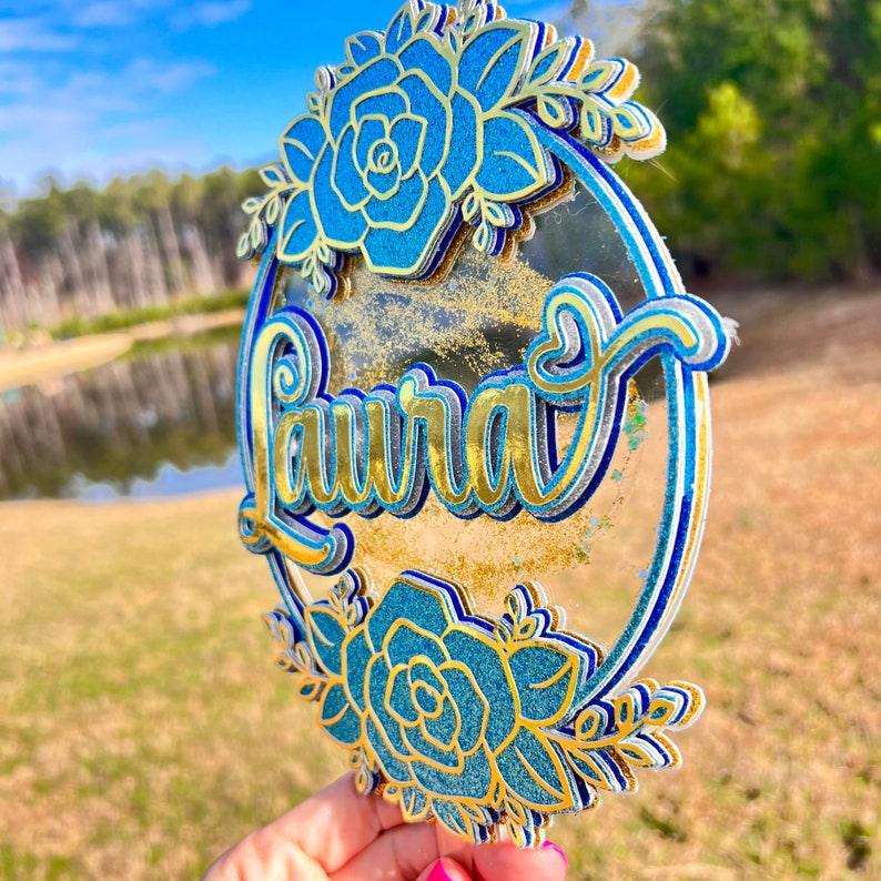 Cake Topper SVG Pdf Png and Studio. - Etsy