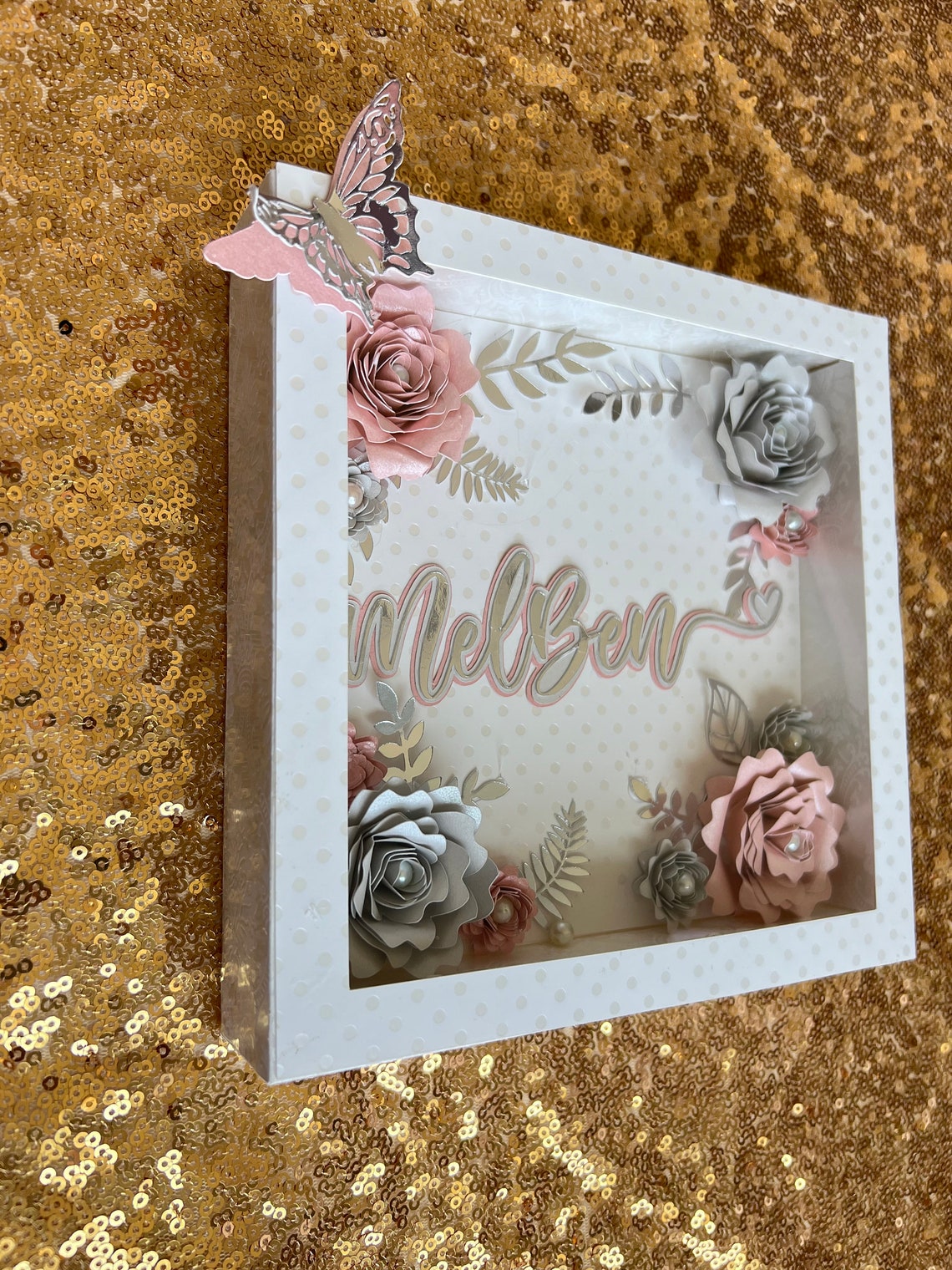 Paper Box Frame Cricut Silhouette and PDF decorations is - Etsy