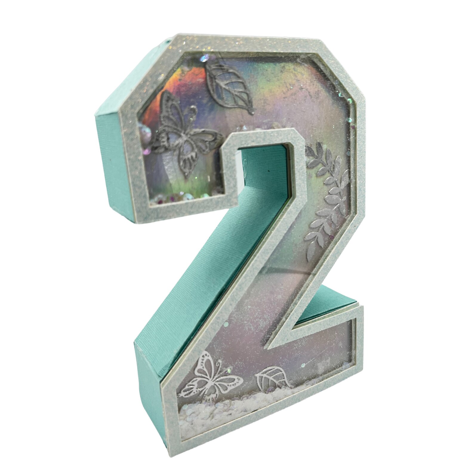 3d Numbers SHAKER Svg, Pdf and Studio Including 4 Layers and Butterfly ...