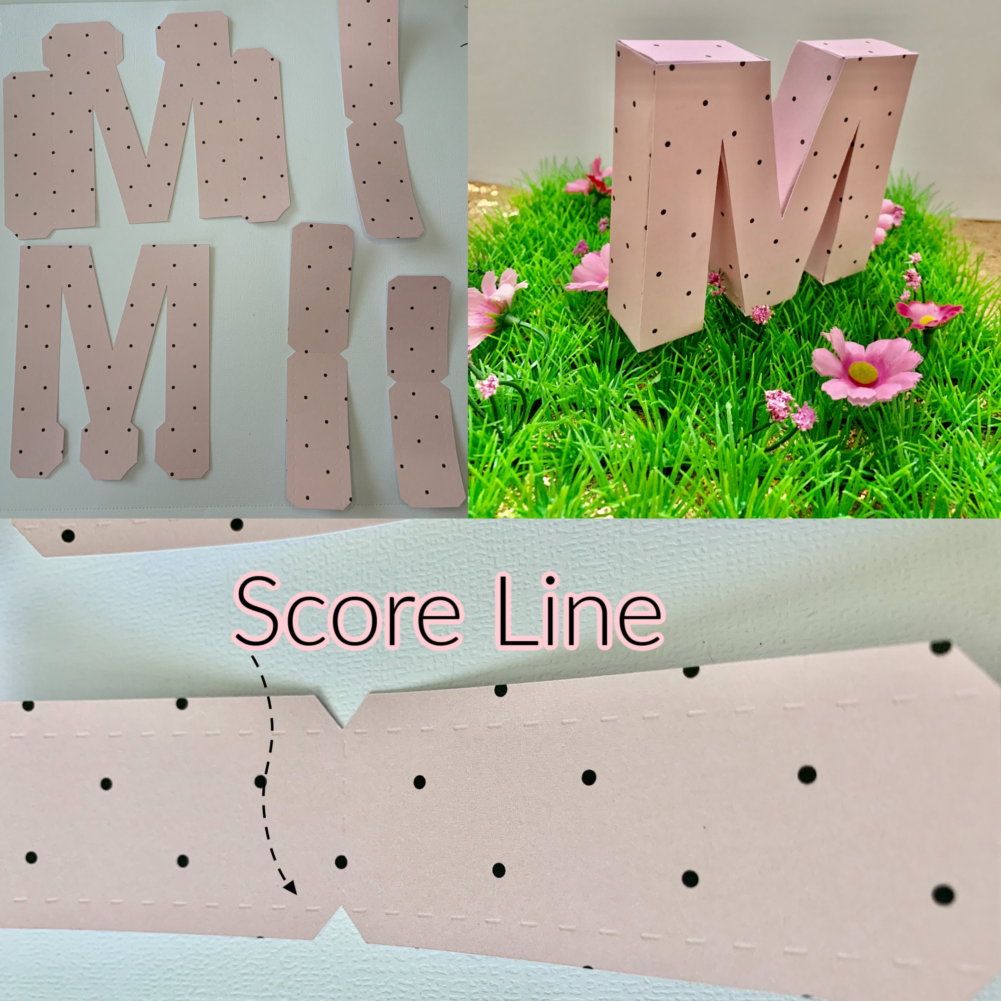 3D Letter A-Z, (layers Included) Digital Cut PDF SVG and Studio File ...