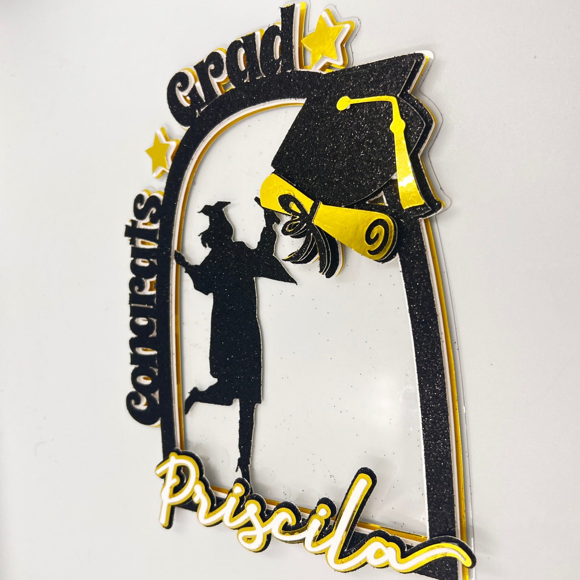 Graduation Cake Topper SVG, Studio and PDF - Etsy