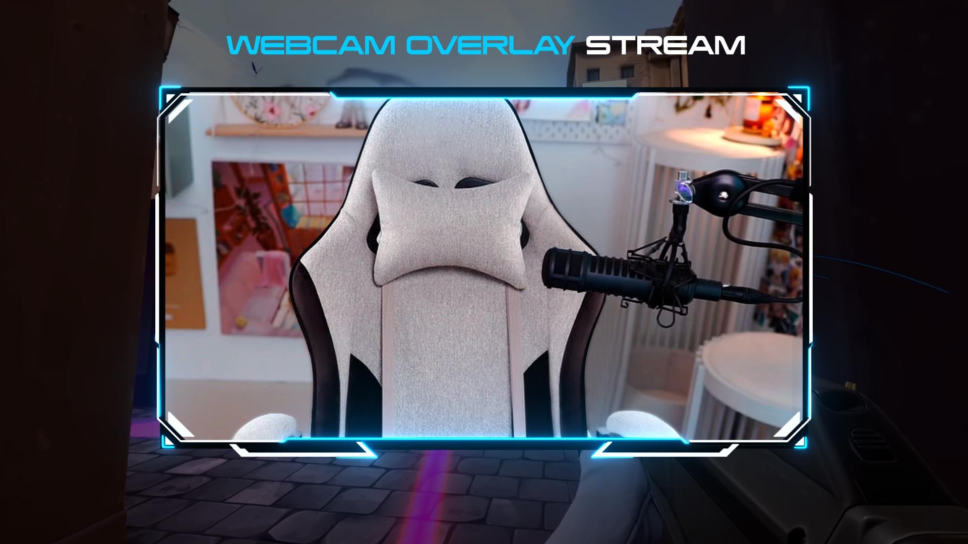 Neon Blue Stream Overlay Pack: Animated WEBM for OBS Studio - Etsy
