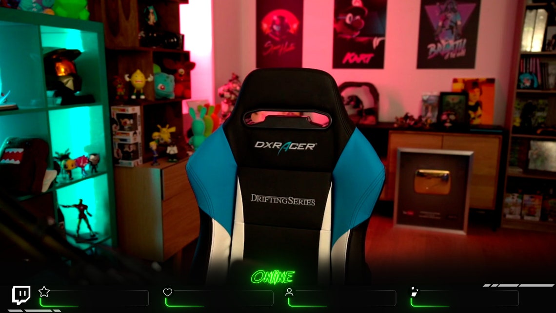 Overlays Stream Animated Classic Neon Green Style Pack WEBM - Etsy