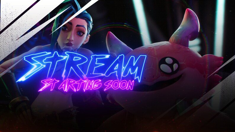 Jinx Animated Stream Overlay Pack HD Quality WEBM Format | Etsy