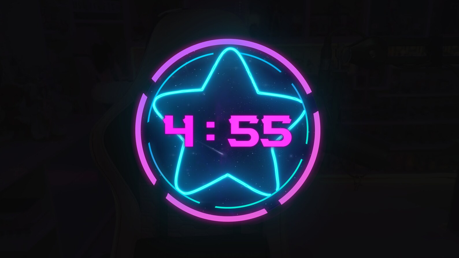 Animated Stream Star Timer: Twitch & Kick Countdown Overlay - Etsy